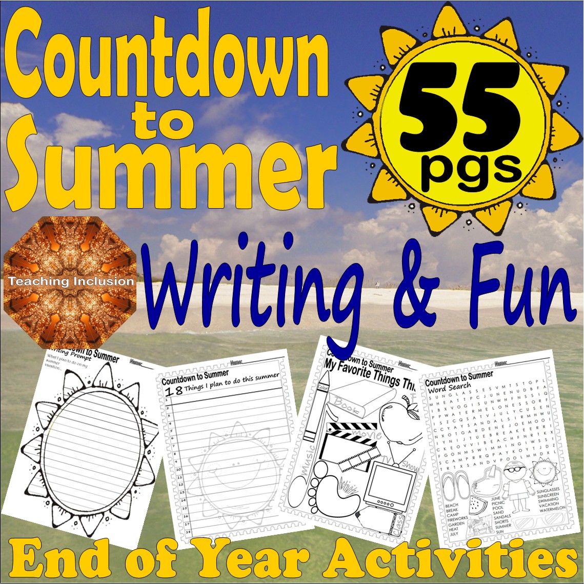End of the Year Activities Countdown to Summer School Writing Prompts ...
