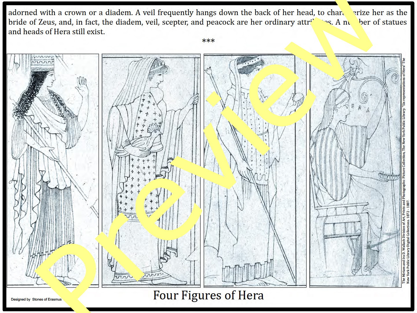 Greek & Roman Gods Reading Cards | 90 Illustrated Close Reading ...