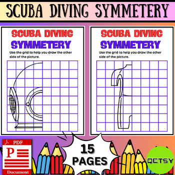 Scuba Diving Lines of Symmetry Worksheets – 15 Printable Symmetry ...