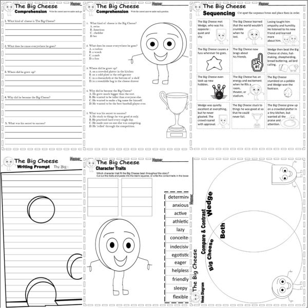 The Big Cheese Read Aloud Book Study Companion Reading Comprehension ...