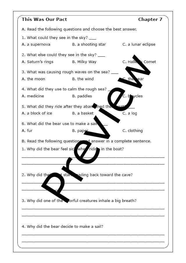 Ryan Andrews "This Was Our Pact" worksheets - Made By Teachers