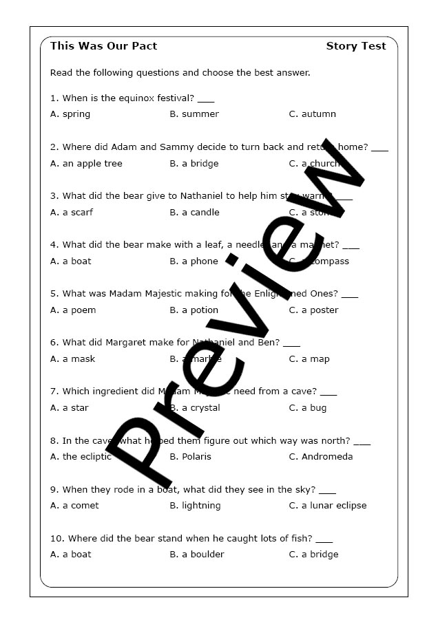 Ryan Andrews "This Was Our Pact" worksheets - Made By Teachers