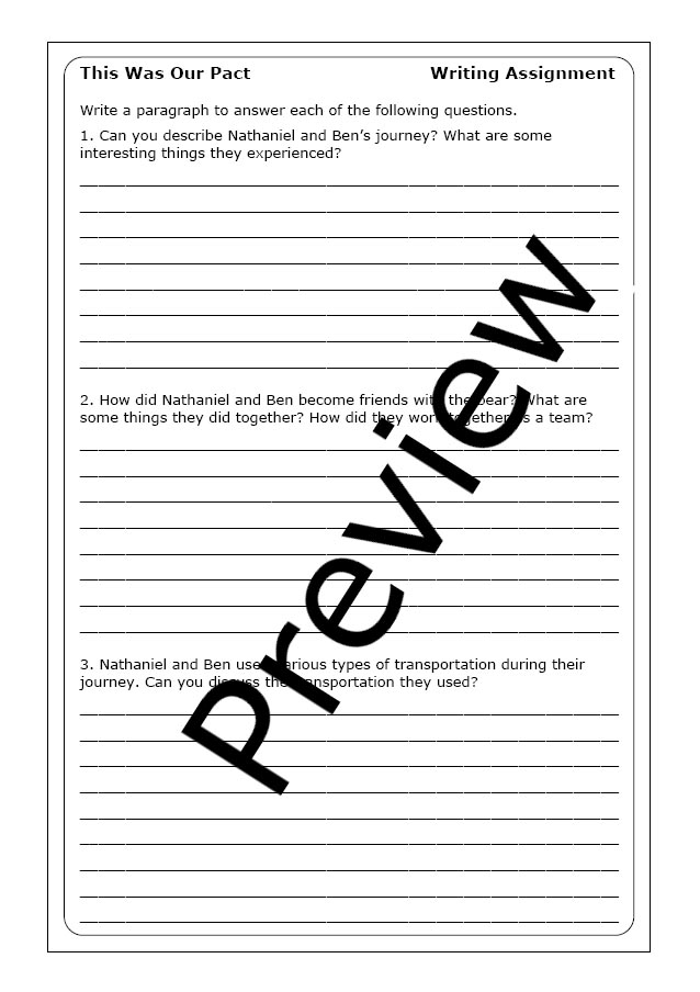 Ryan Andrews "This Was Our Pact" worksheets - Made By Teachers