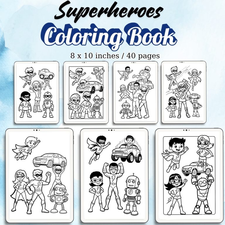 Superheroes Coloring Pages / Sheets of Superheroes {Coloring Book ...