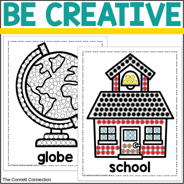 Back to School Dot Painting - A Fine Motor Art Activity | Made By Teachers