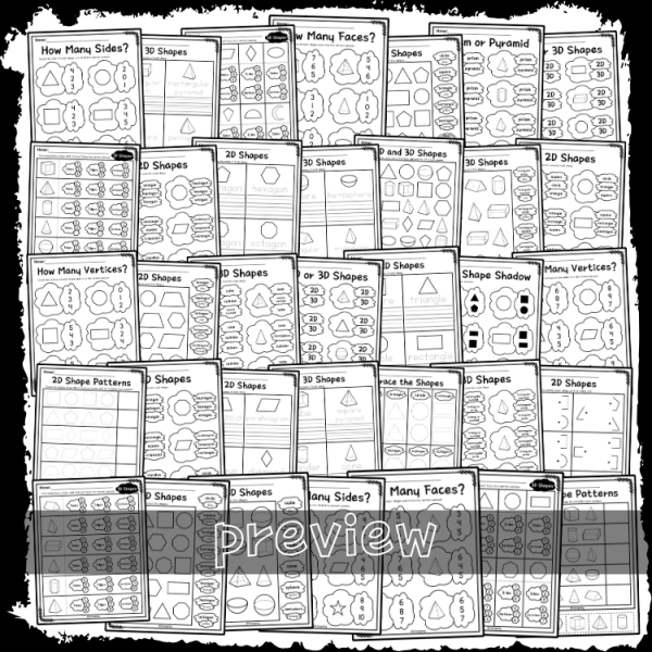 2D and 3D Shapes | Geometry Worksheets - Made By Teachers