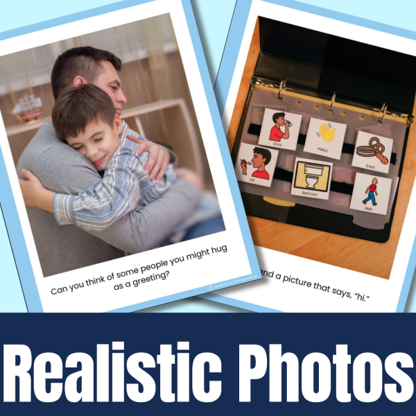 Greeting Friends Social Story with Photos | Autism Social Skills | How ...