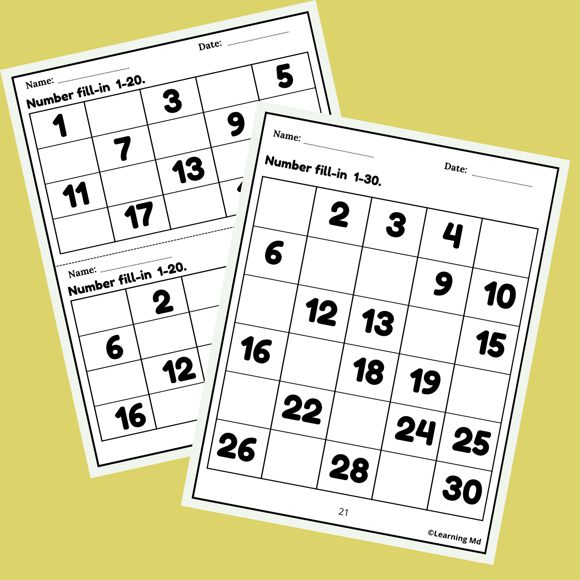 Hundreds Chart to 100 - Fill in Missing Numbers - Made By Teachers