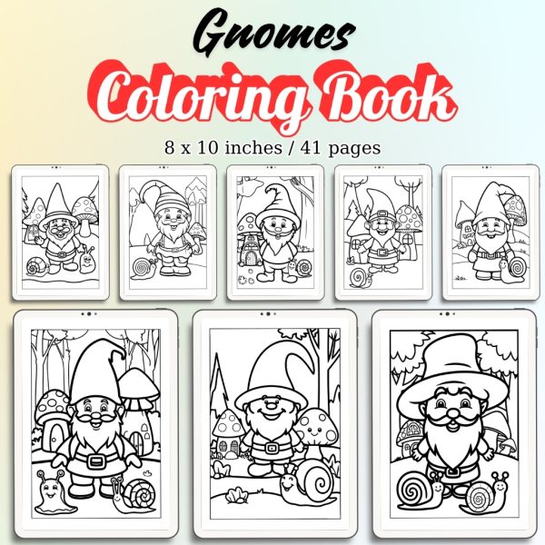 Gnomes Coloring Pages / Sheets of Gnomes {Coloring Book} | Made By Teachers