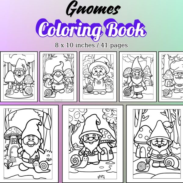 Gnomes Coloring Pages / Sheets of Gnomes {Coloring Book} | Made By Teachers