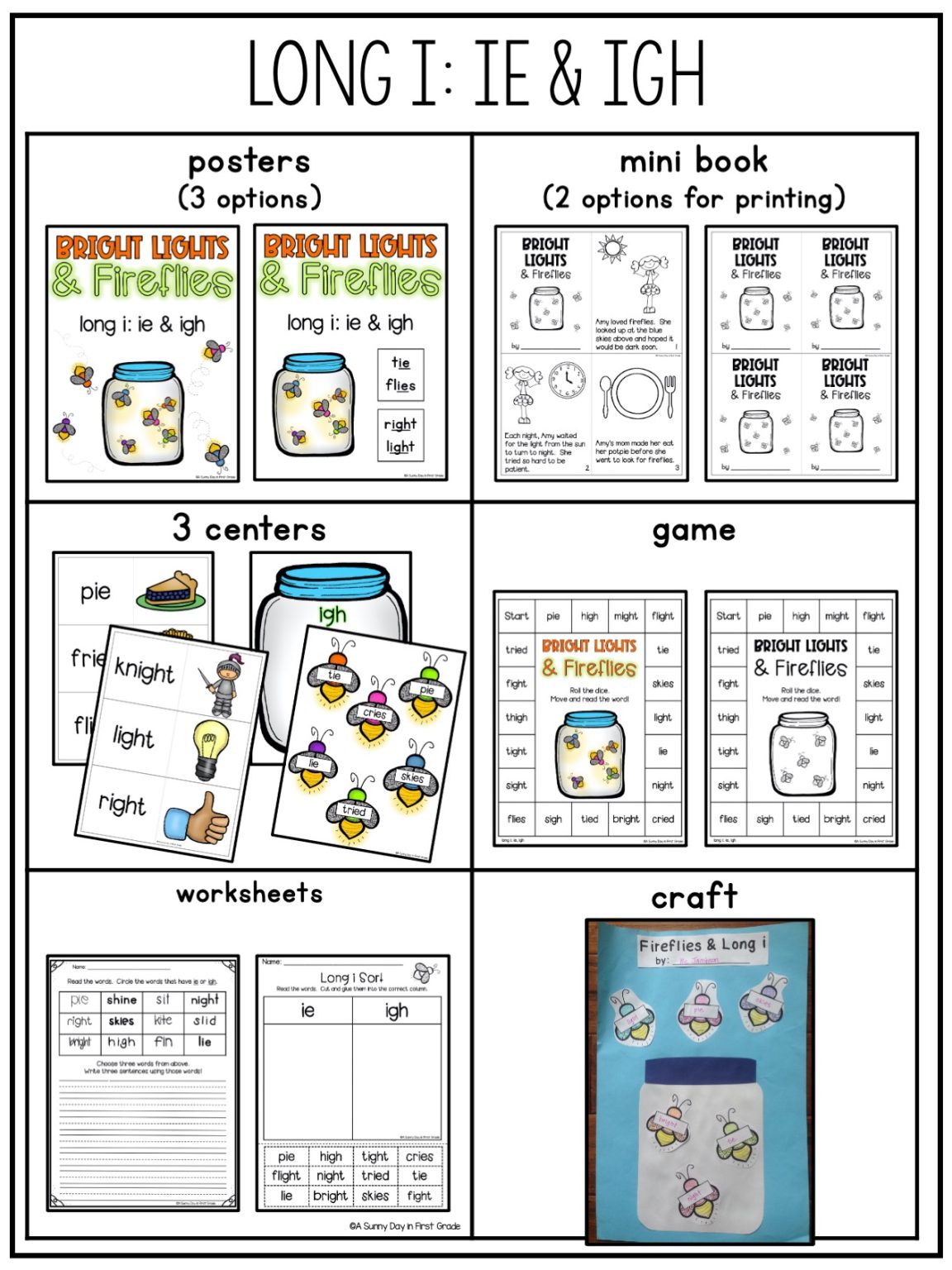 Vowel Teams Long i: IE & IGH | Made By Teachers