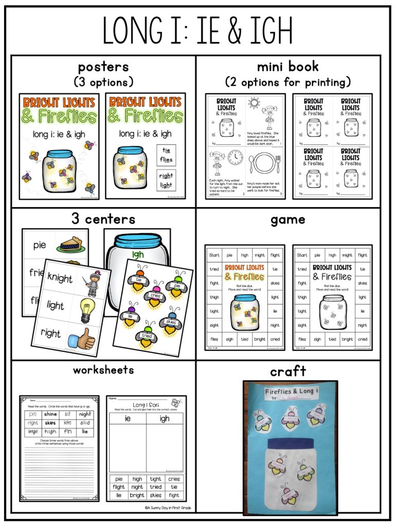 Vowel Teams Long i: IE & IGH | Made By Teachers