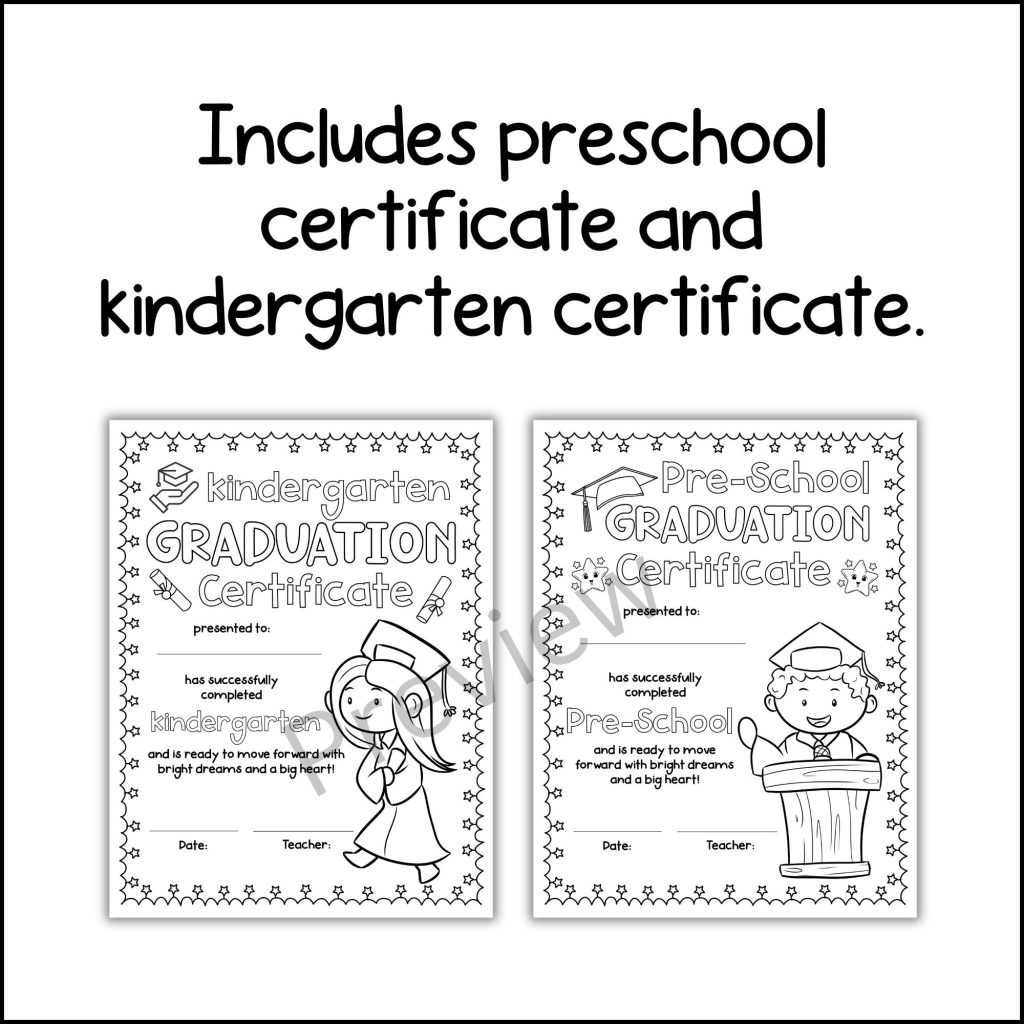 Kindergarten Preschool Graduation Coloring Pages, May Graduation ...