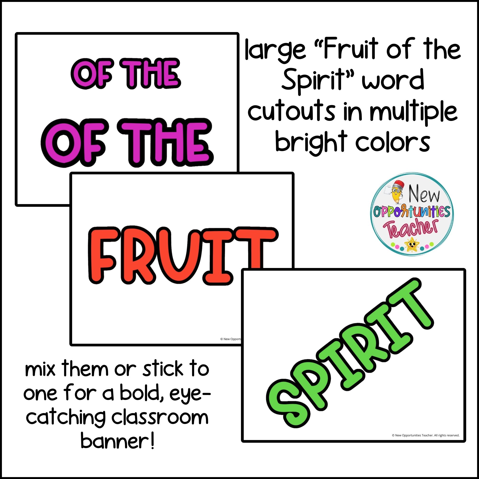 Fruit of the Spirit Bracelet Bulletin Board Craft - End of Year ...