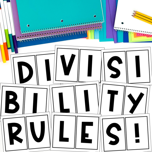 Divisibility Rules Posters and Anchor Charts for Math Bulletin Board ...