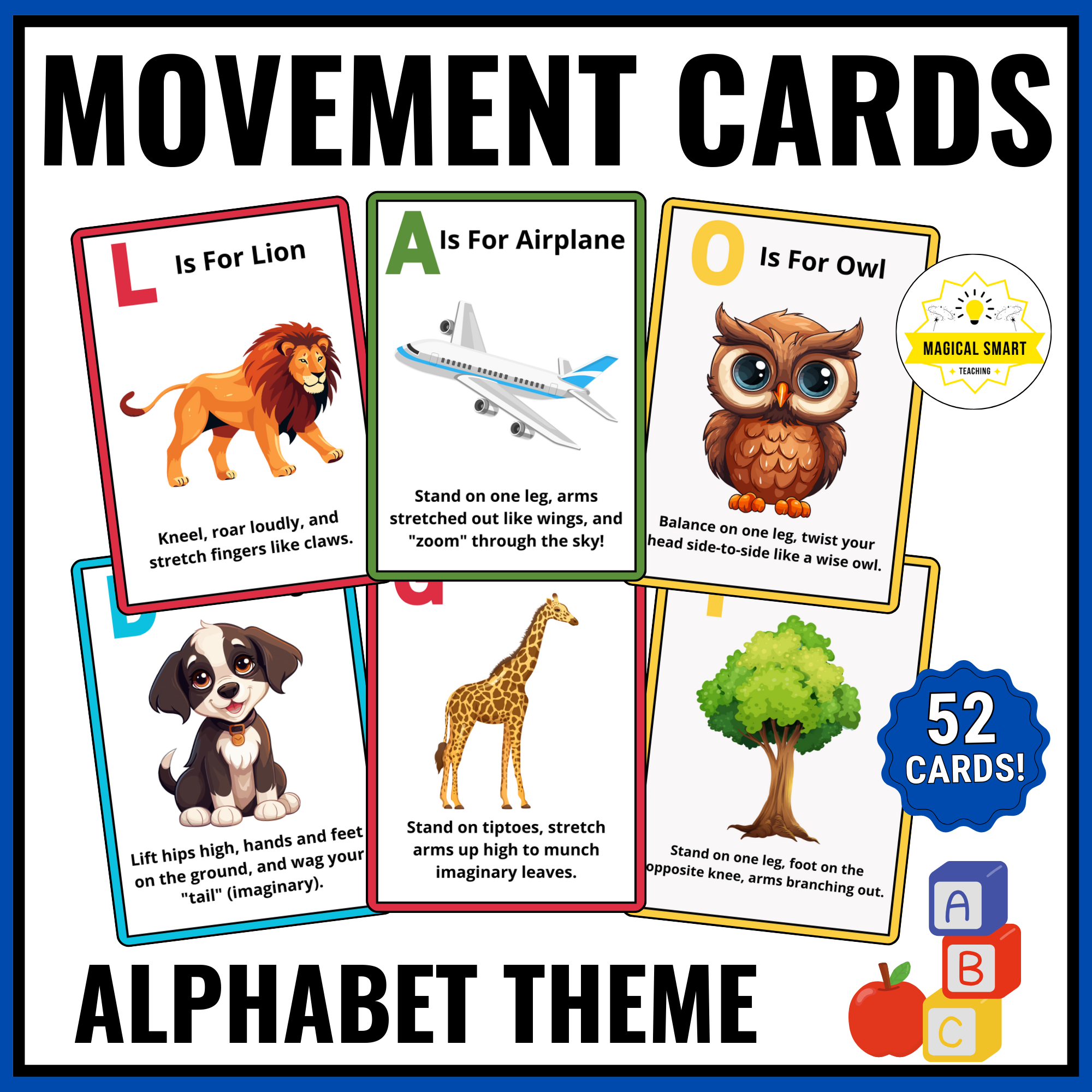 Winter Arctic Animals Movement Cards / Brain Break - Gross Motor Skill ...