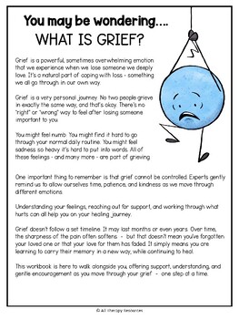 GRIEF AND LOSS COUNSELING ACTIVITIES WORKBOOK - Coping with Death ...