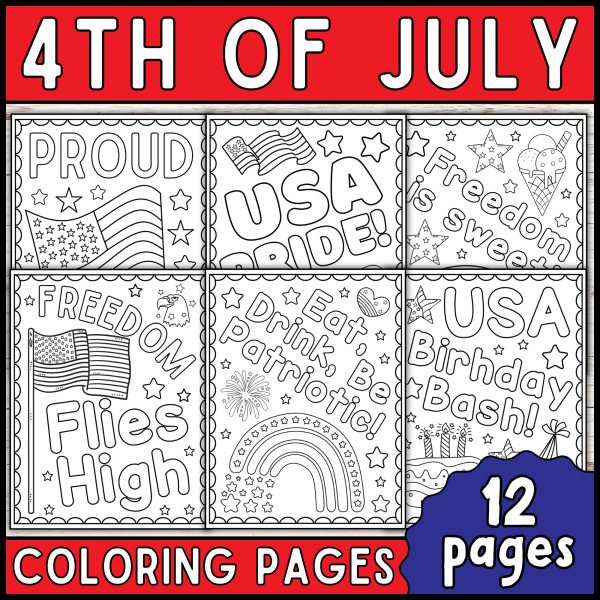 USA Independence Day Coloring Pages | 4th Of July Coloring Sheets ...