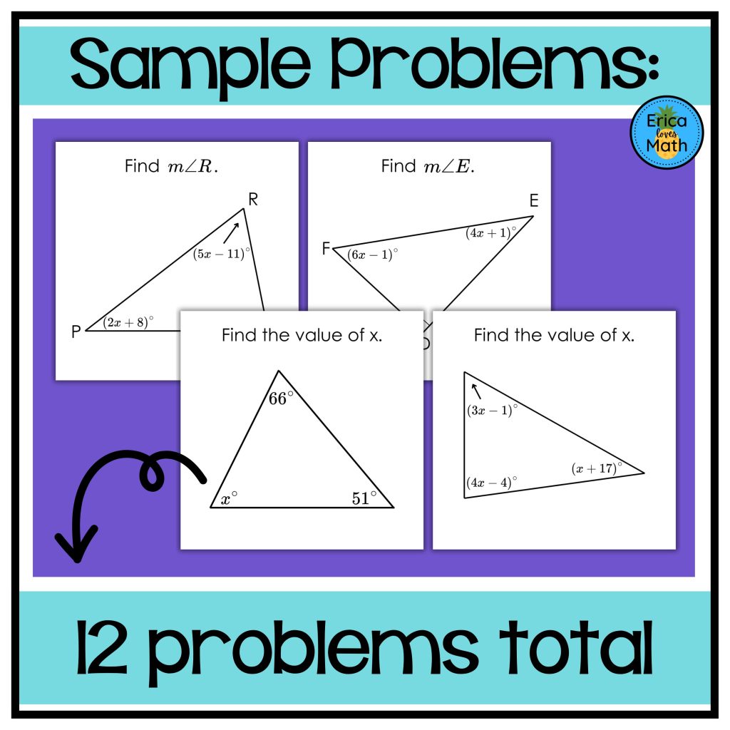 Triangle Angle Sum Digital Mystery Riddle Activity | Made By Teachers