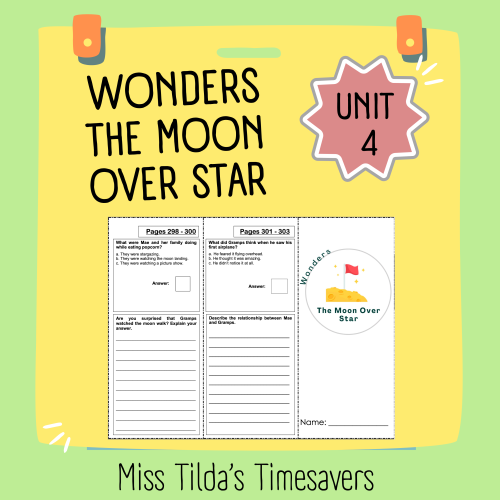 The Moon Over Star - Grade 4 Wonders | Made By Teachers