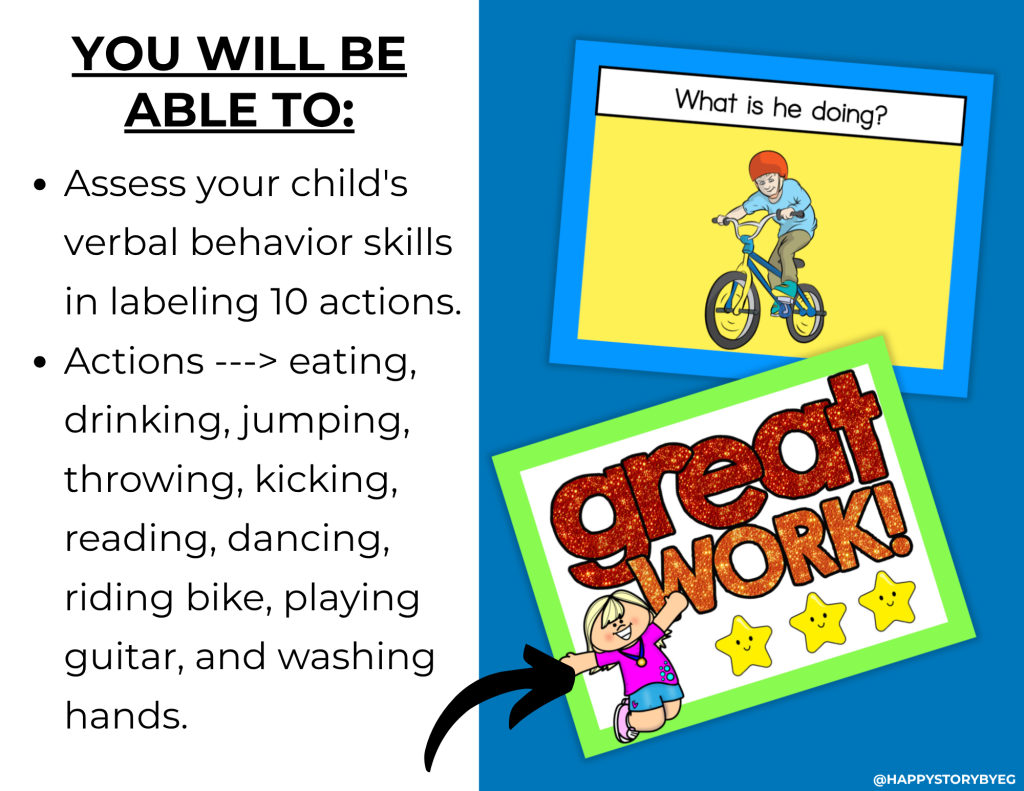 Tact 10 Actions Google Slides Verbal Behavior ABA SPED SPEECH | Made By ...