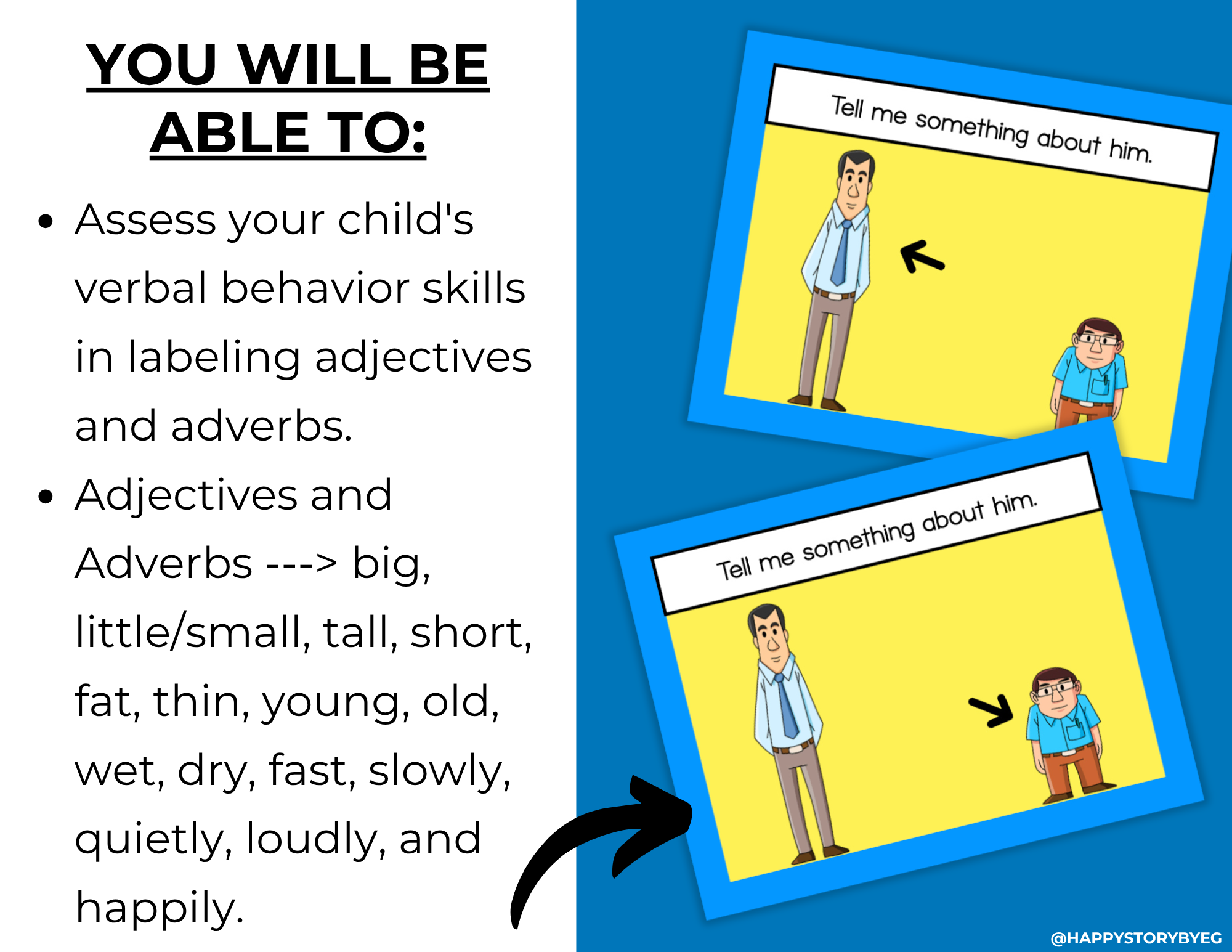 Tact Adjectives and Adverbs Google Slides Verbal Behavior ABA SPED ...