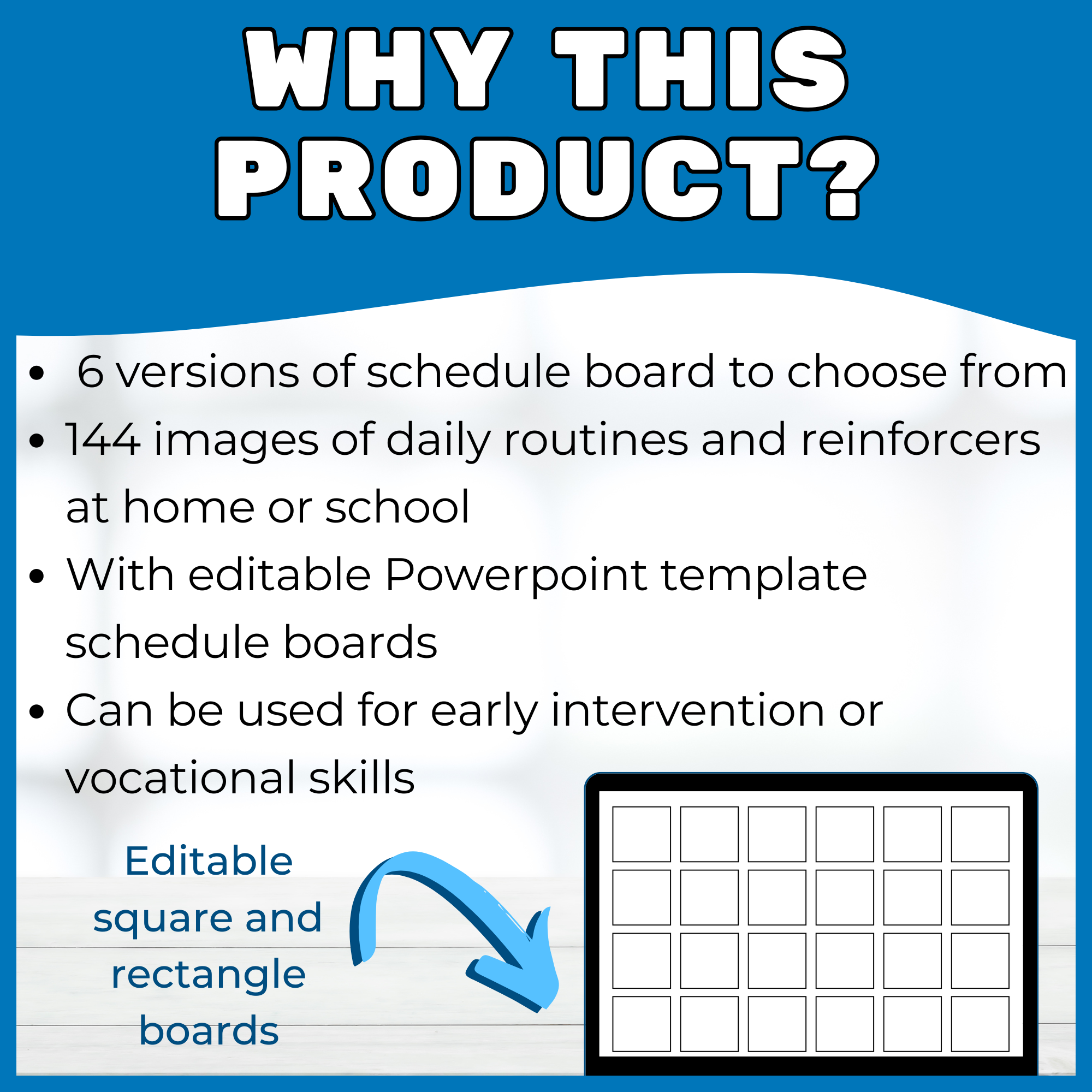 Printable Visual Daily Schedule for Autism and Special Education ...