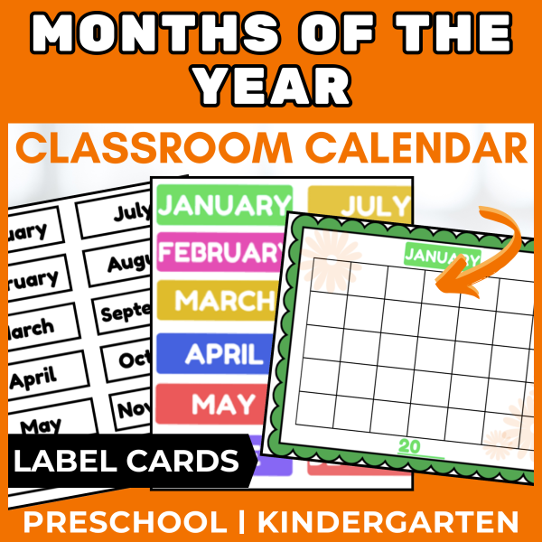 Classroom Months of the Year Label Posters | Calendar Cards - Made By ...