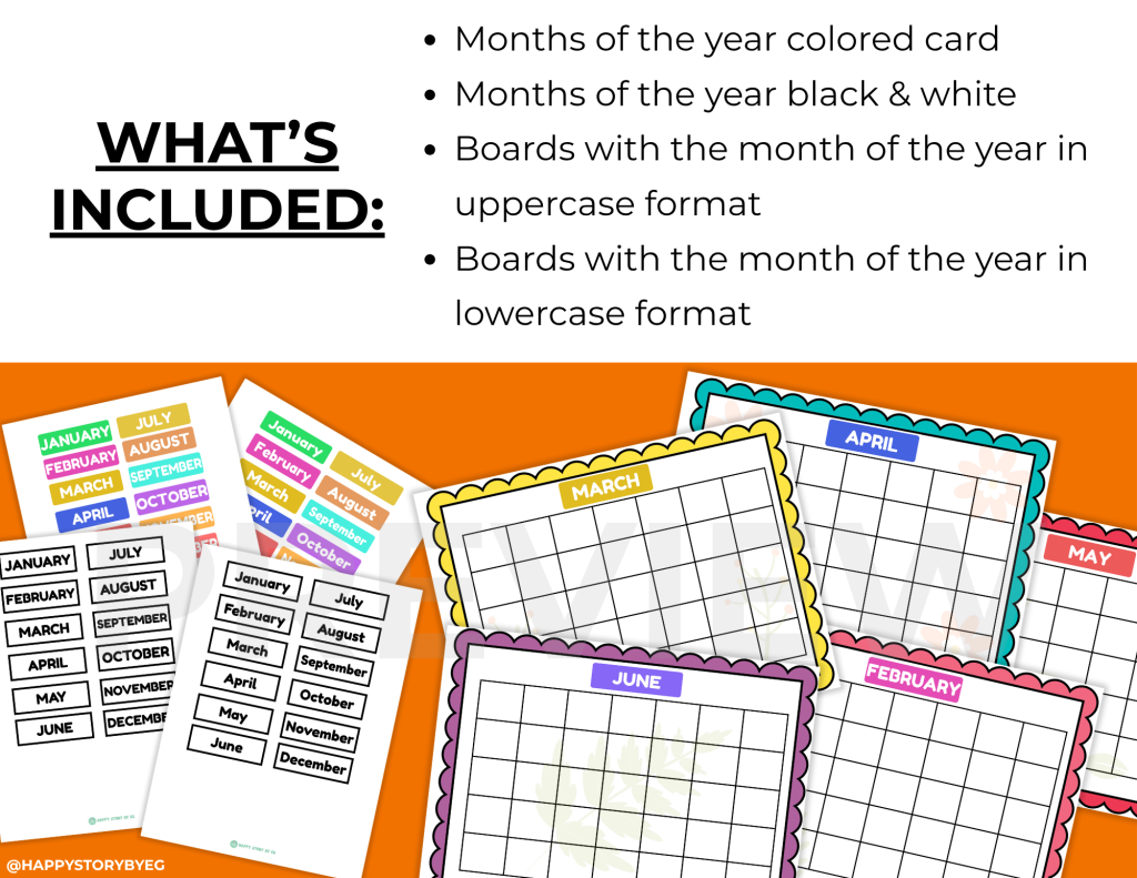 Classroom Months of the Year Label Posters | Calendar Cards - Made By ...