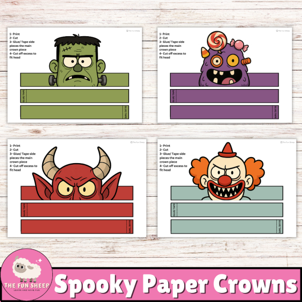 Spooky Paper Crowns | No-Prep Fun & Easy Craft for Kids Spooky Hats ...