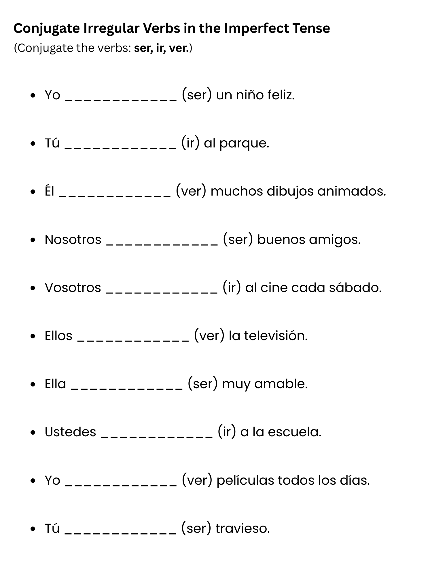 GCSE Spanish Grammar Booster: The Imperfect Tense | Made By Teachers