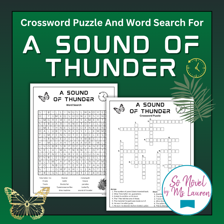 Classic Short Story Crossword Puzzle and Word Search Bundle | Made By ...