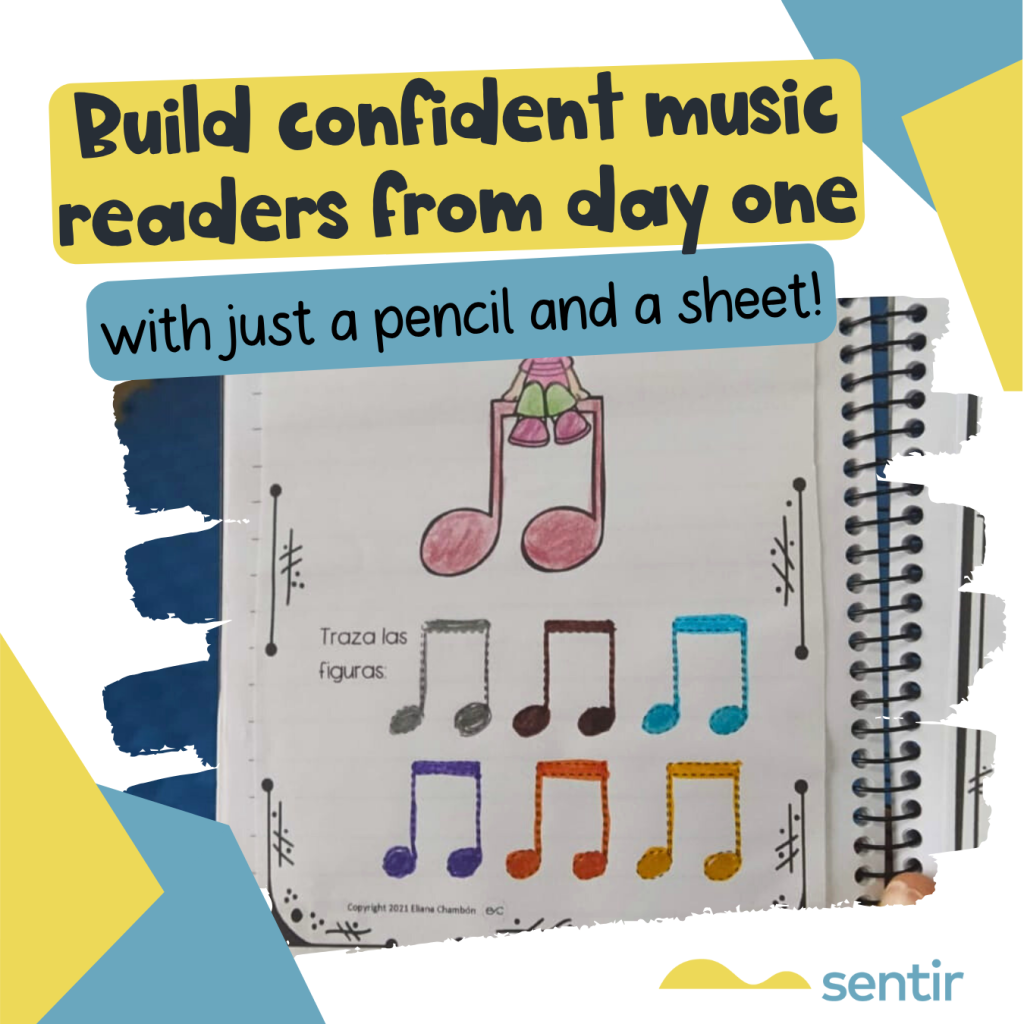 Trace & Draw Music Notes: 34 Pages of Notes, Rests & Clefs (B/W & Color ...