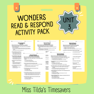Grade 4 Wonders Unit 3 Review Assessments Bundle - Made By Teachers