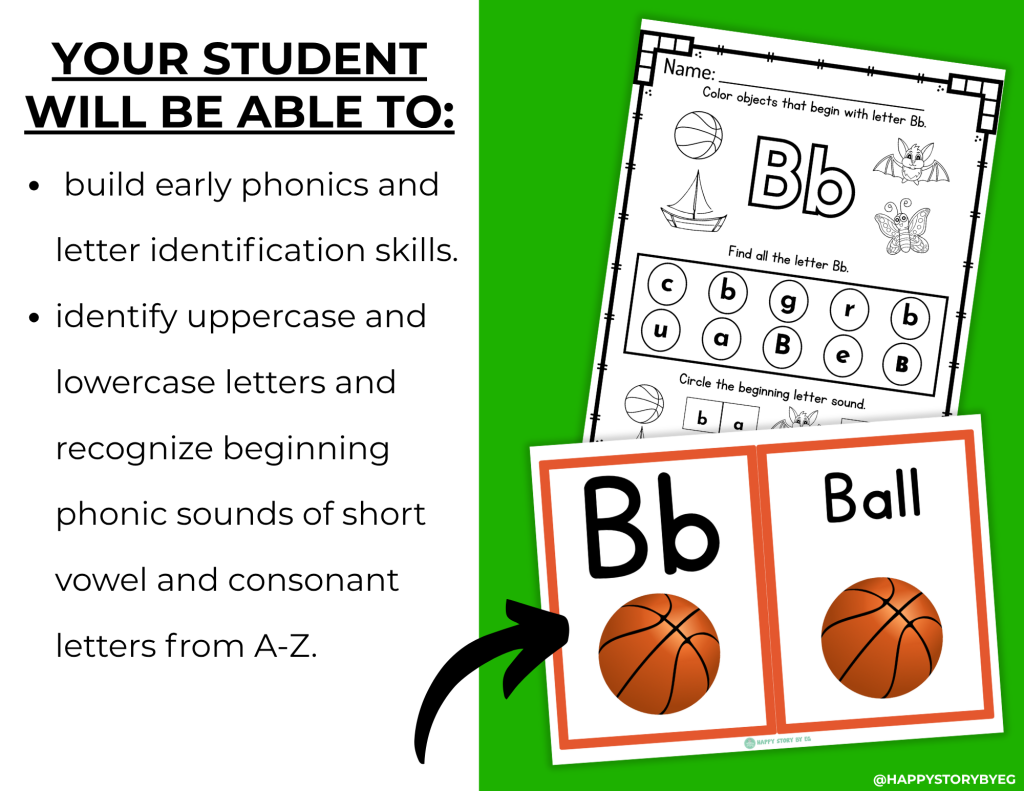 BUNDLE Alphabet Letter Recognition Beginning Sounds Worksheets and ...