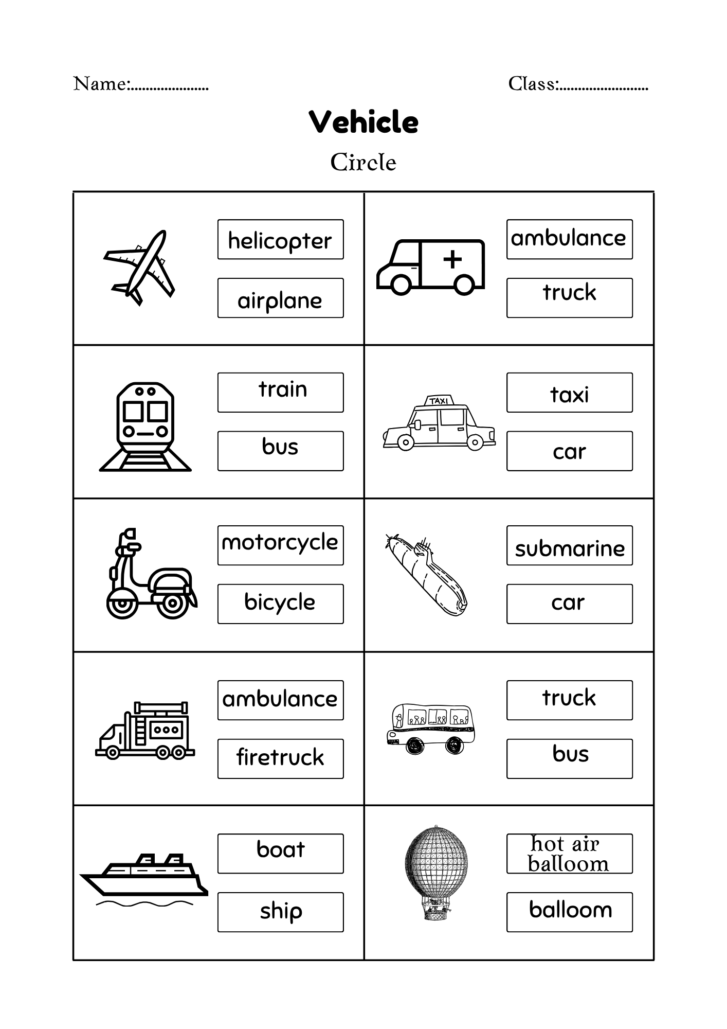 Vehicle | Made By Teachers