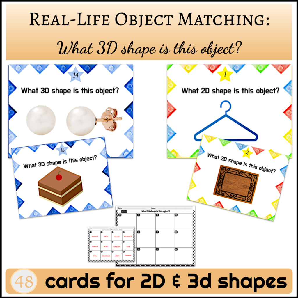 2D & 3D Shapes Write the Room |Shape Identification & Real-Life Objects ...