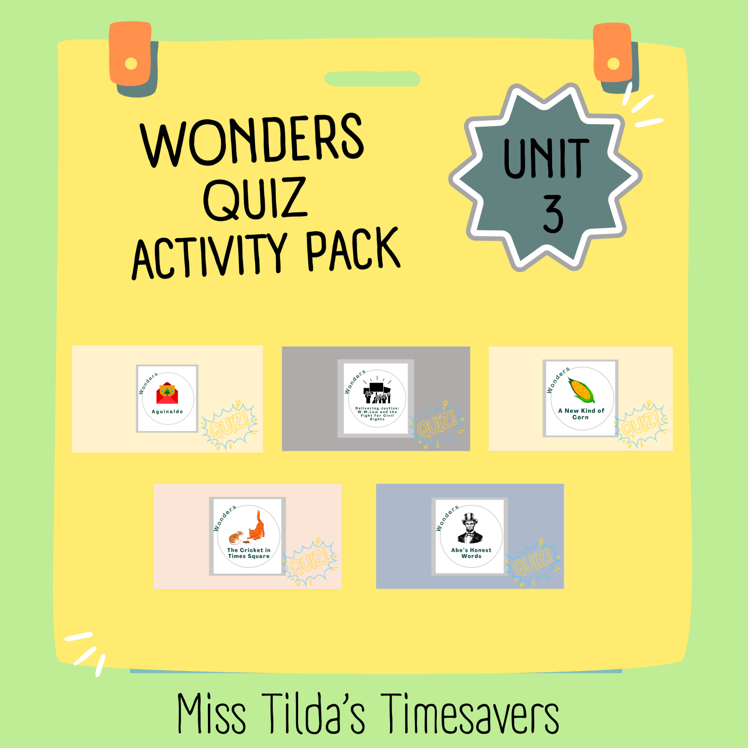Grade 4 Wonders Unit 3 PowerPoint Assessment Pack - Made By Teachers