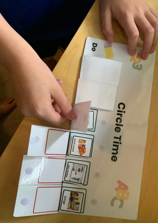 Circle Time Editable Visual Schedule | Traditional or Flip up Visual ...