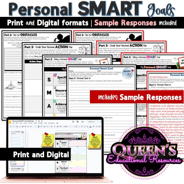Personal Goal Setting | Smart Goals | Goal Setting Activities | SEL ...