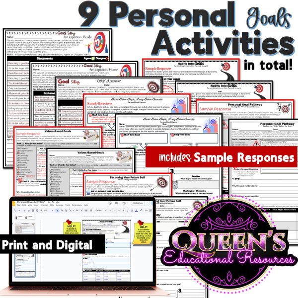 Personal Goal Setting | Smart Goals | Goal Setting Activities | SEL ...