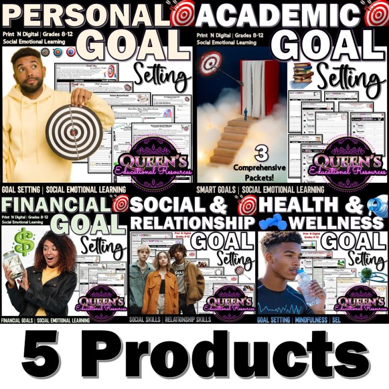 SEL Goal Setting Activities | Back to School Activities | Goal Setting ...