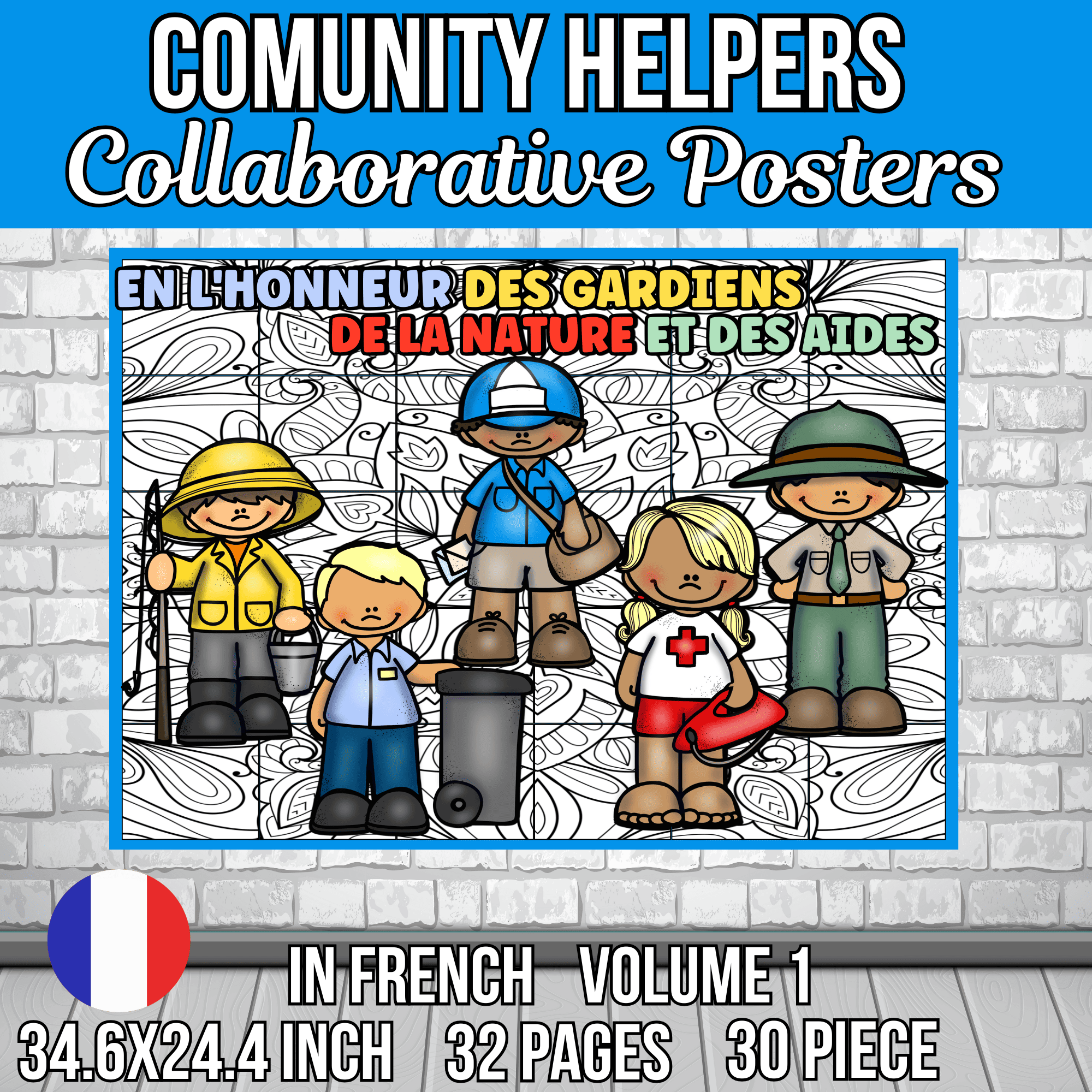 Spanish Presidents Day Collaborative Poster Art Coloring Pages | Made ...