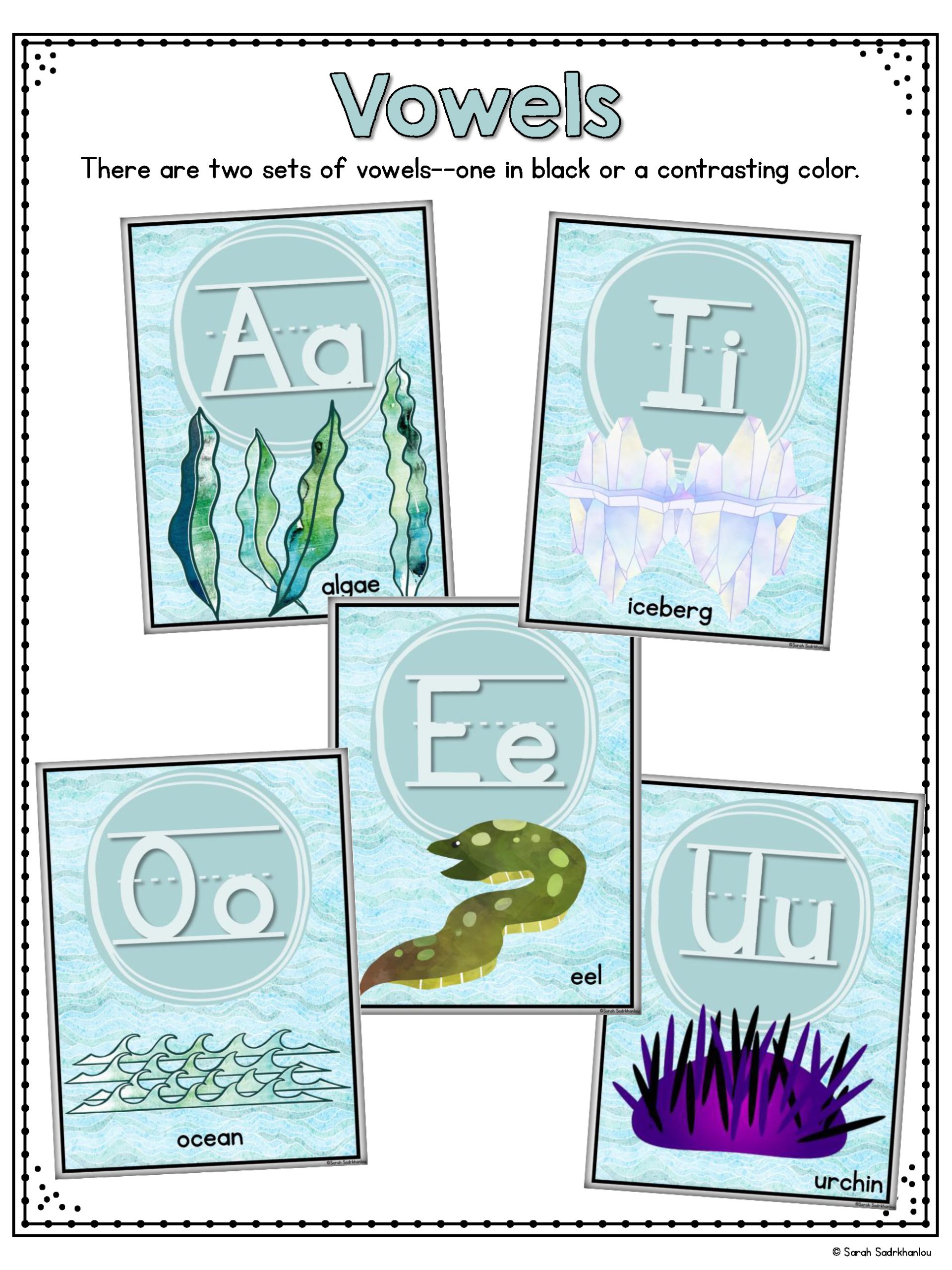 Under the Sea Alphabet Line Print and Cursive | Made By Teachers
