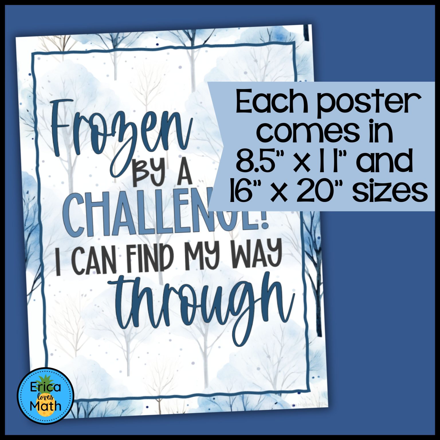 Winter-Themed Growth Mindset Posters & Decor for Bulletin Boards | Made ...