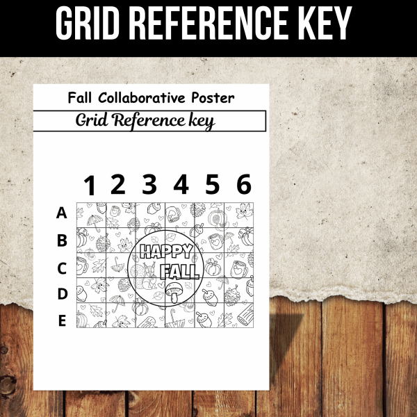 Fall Collaborative Poster Art Coloring Pages -Fall Activity-34.6x24.4 ...