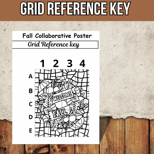 Fall Collaborative Poster Art Coloring Pages -Fall Activity-37.5x30 in ...