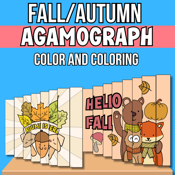 Fall Agamograph Art Coloring Activities-Autumn activities | Made By ...