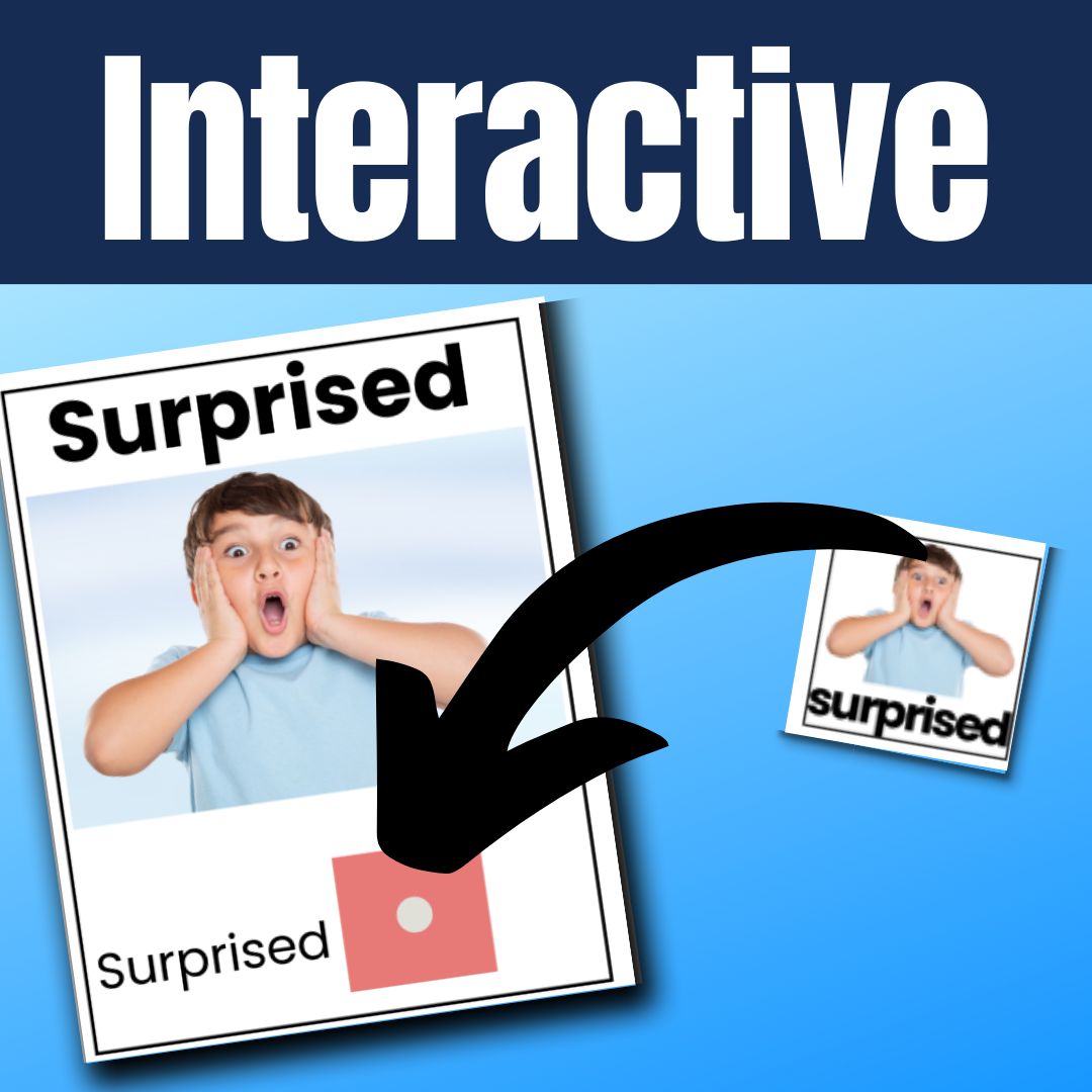 Match Emotions & Feelings – Adapted Interactive Book Aligned with ABLLS ...