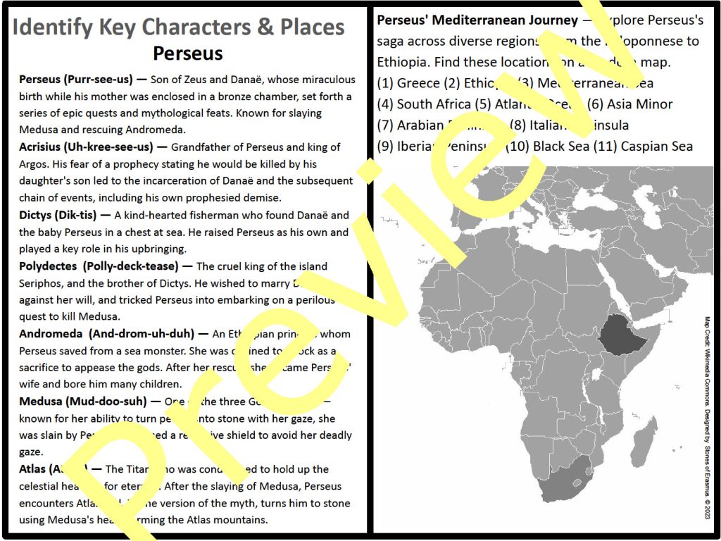 4 Demigods | Greek and Roman Mythology Thematic Unit Middle and High ...